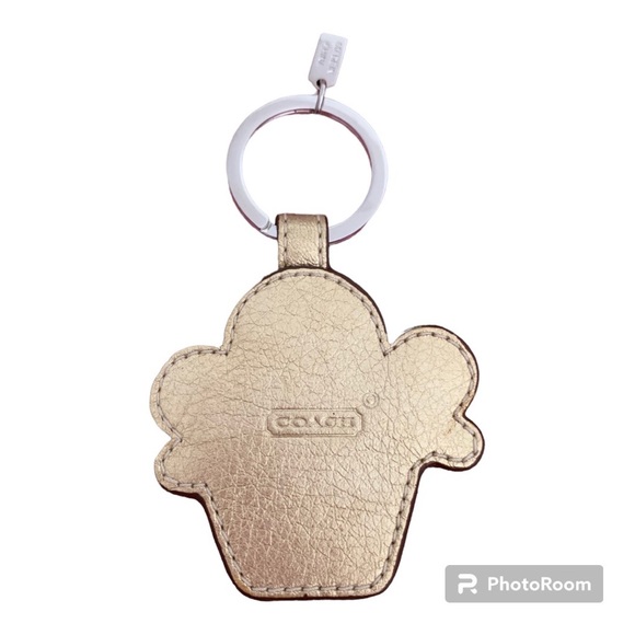 Coach | Other | Coach Leather Cupcake Keychainbag Charm | Poshmark